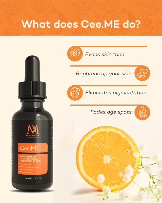 Cee ME | Premium Vitamin C with Ferulic Acid - Medevox Aesthethics