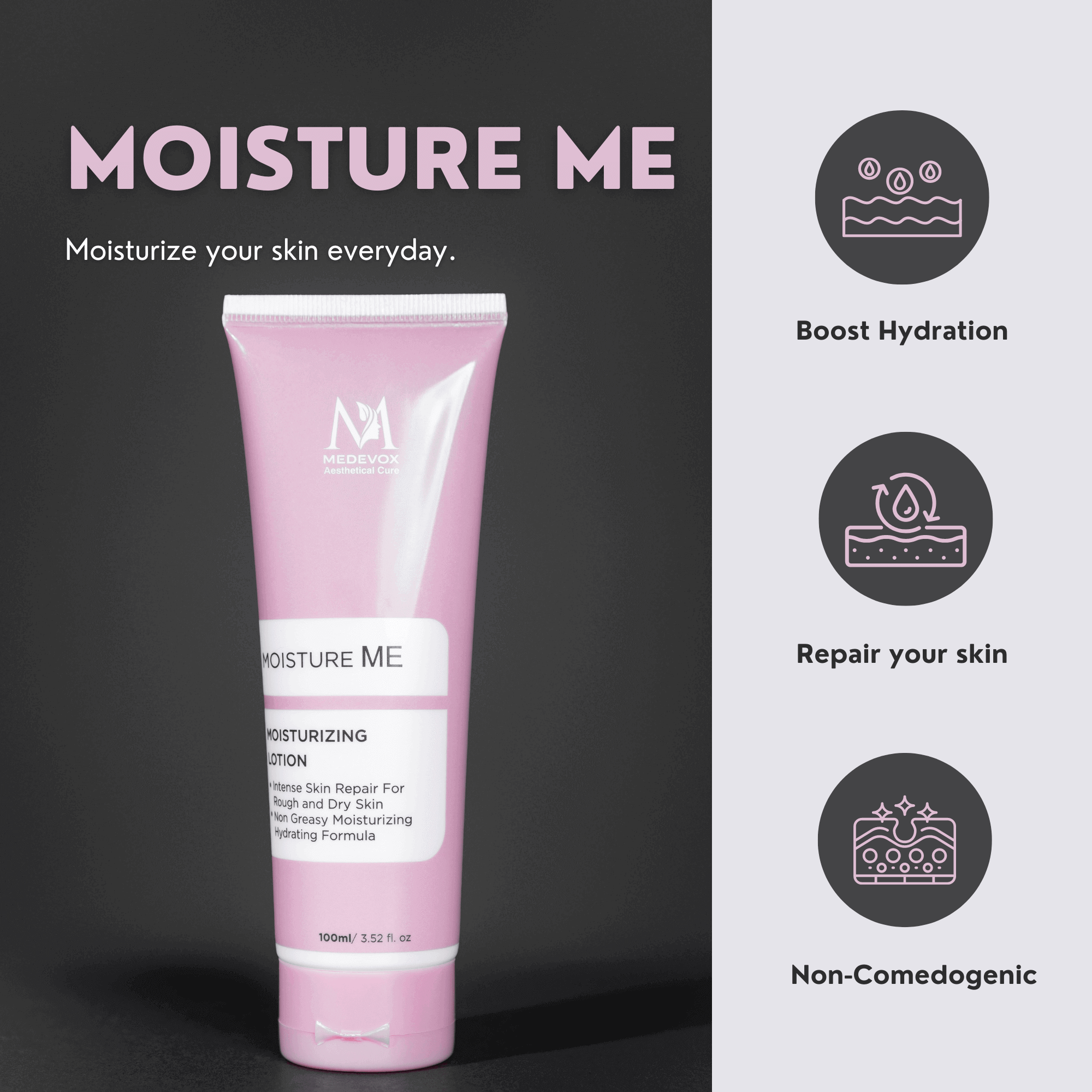 Moisture ME | Repair Dry & Damaged Skin. - Medevox Aesthethics
