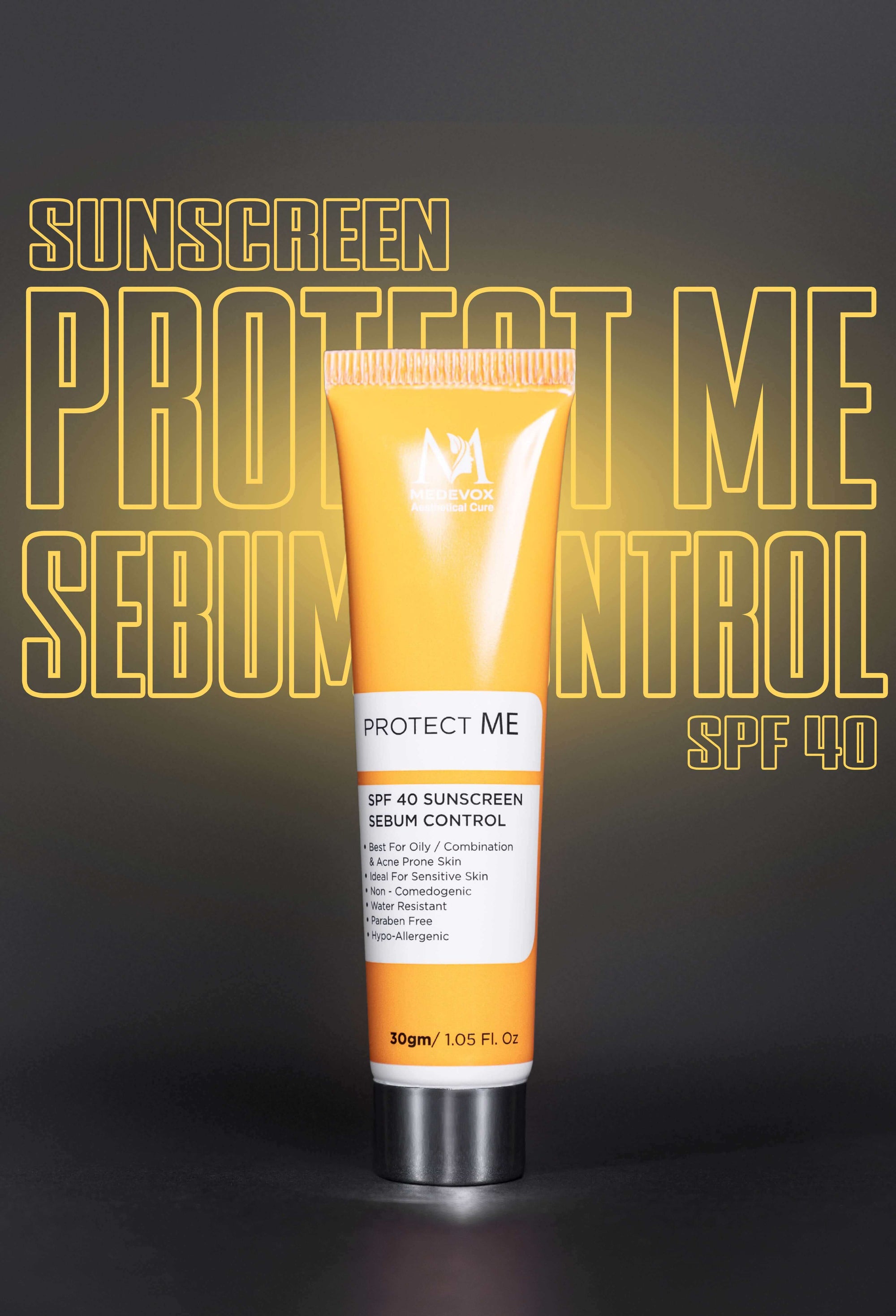Protect ME: Spf 40 | Sebum Control | Best For Oily & Sensitive Skin Pr ...